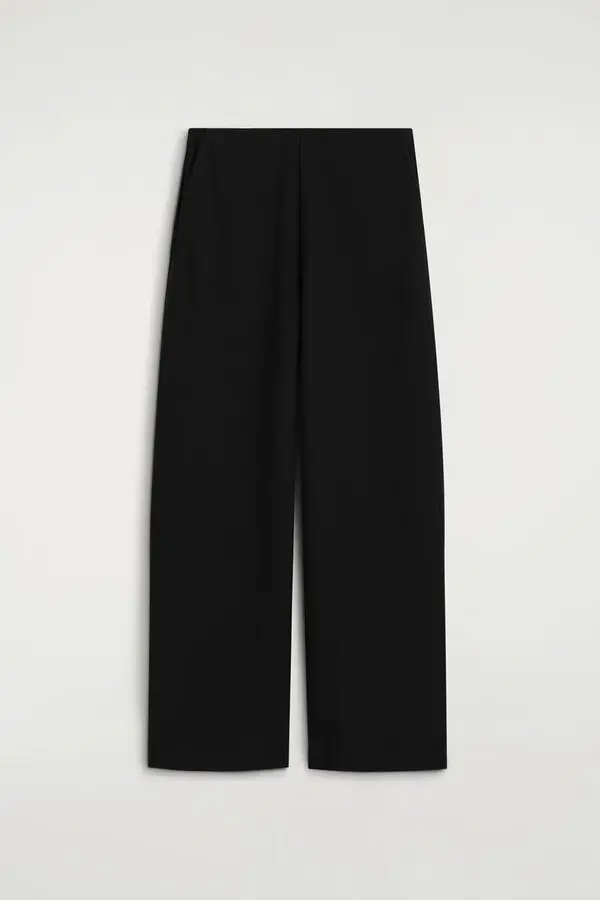 Cos Crepe-jersey Wide-leg Pants