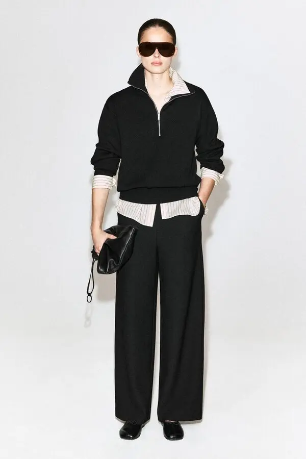 Cos Crepe-jersey Wide-leg Pants