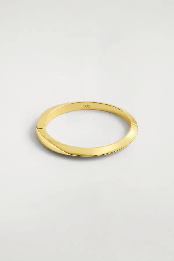 Cos Faceted Bangle - Gold