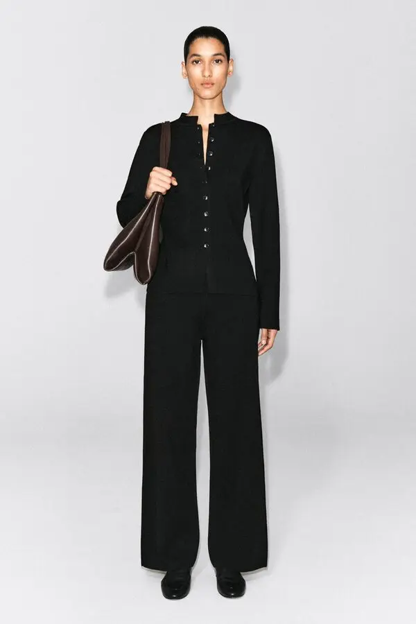 Cos Merino Wool Blend Straight-leg Pants