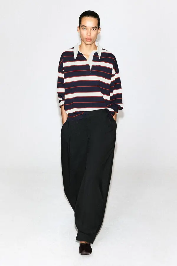 Cos Striped Cotton Rugby Shirt