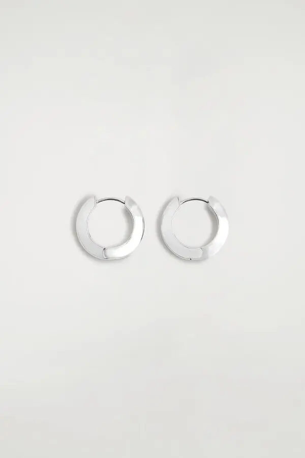 Cos Faceted Mini Hoop Earrings