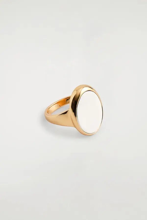 Cos Two-tone Signet Ring