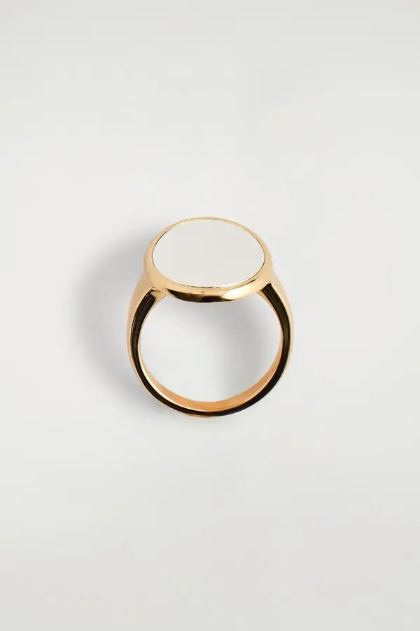 Cos Two-tone Signet Ring