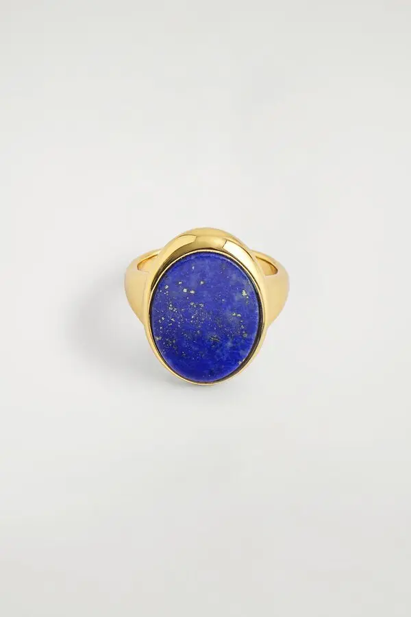 Cos Lapis Lazuli Signet Ring