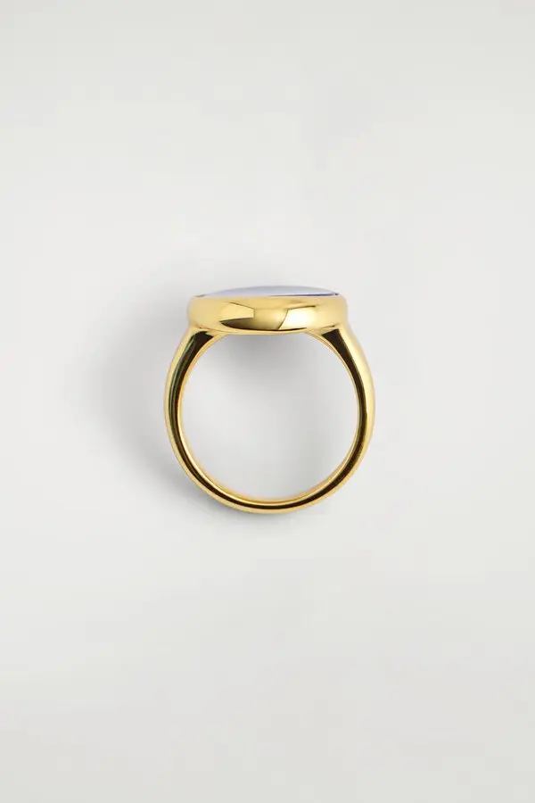 Cos Lapis Lazuli Signet Ring