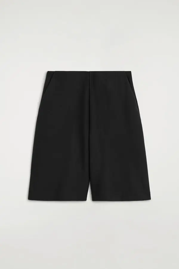Cos Crepe Wide-leg Shorts