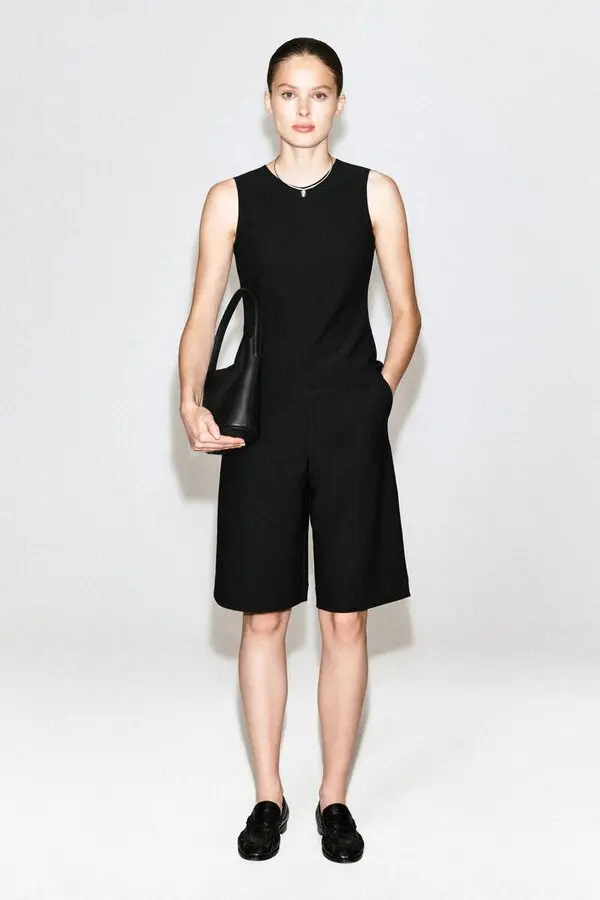 Cos Crepe Wide-leg Shorts