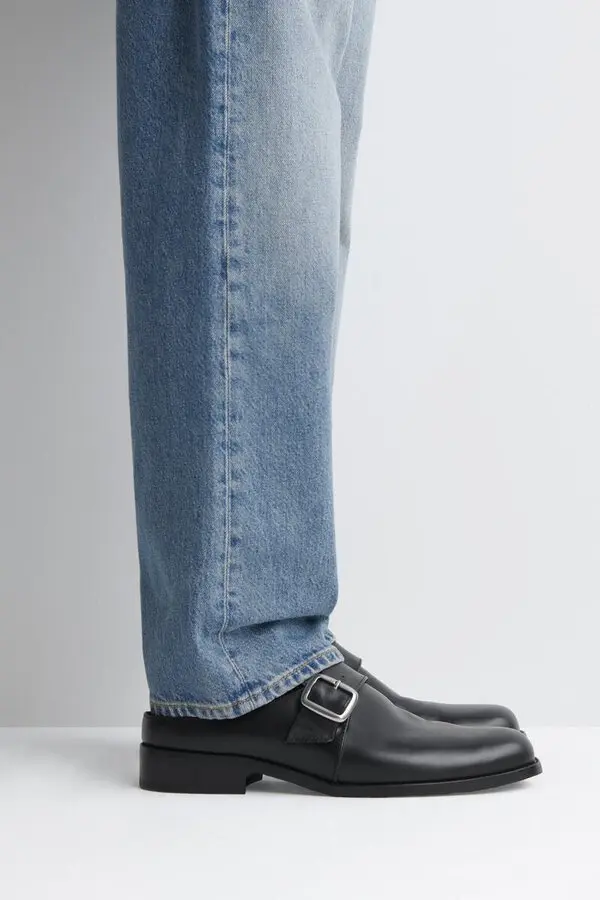 Cos Buckled Leather Mules