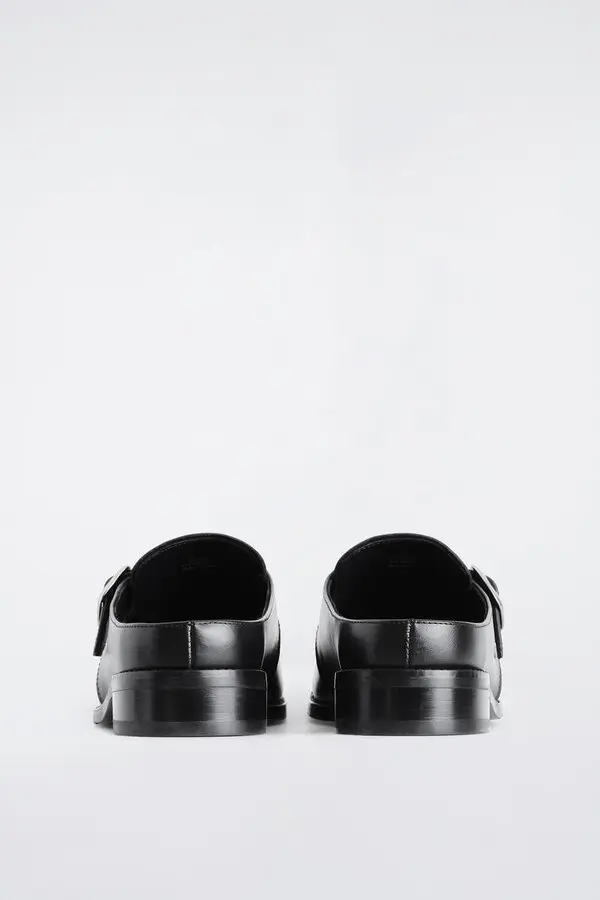Cos Buckled Leather Mules