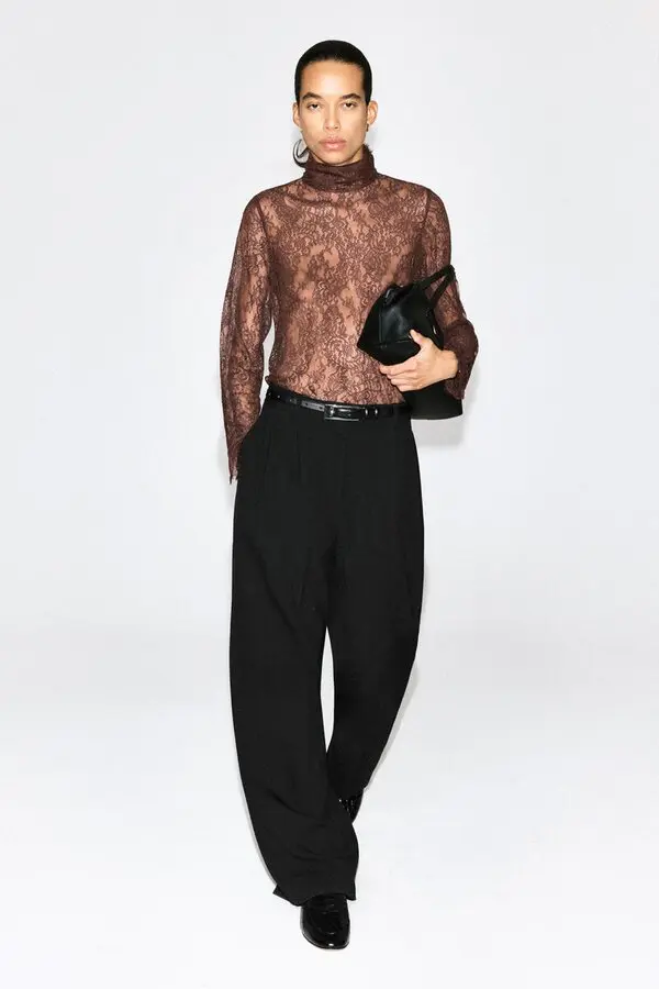 Cos Turtleneck Lace Top