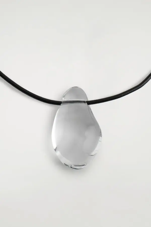 Cos Domed Glass Pendant Necklace