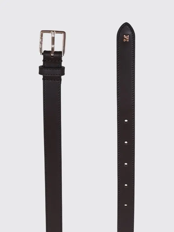 Max Mara Leather Belt With Metal Buckle - Brown