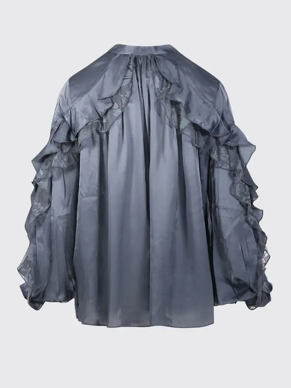Zimmermann Ruffled Lace Shirt - Blue