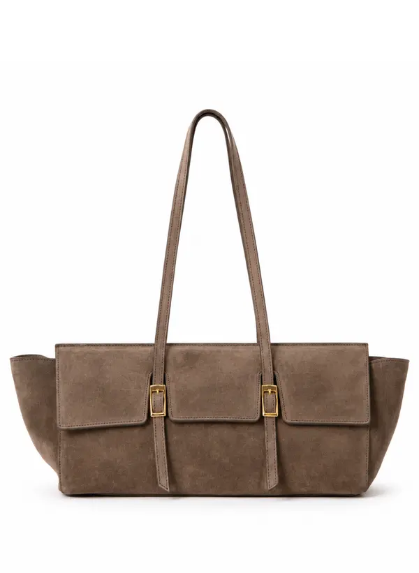 ELLEME Le Bateau Large Suede - Taupe