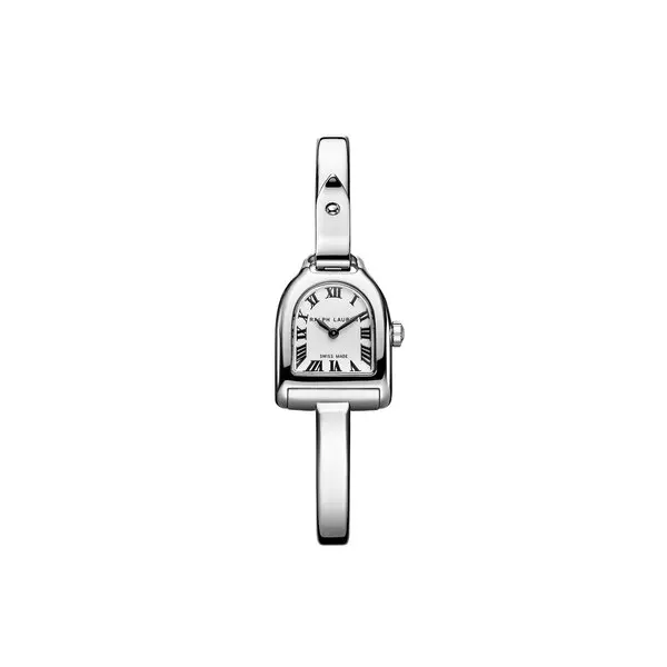 Ralph Lauren Mini Steel Watch With Bangle Bracelet