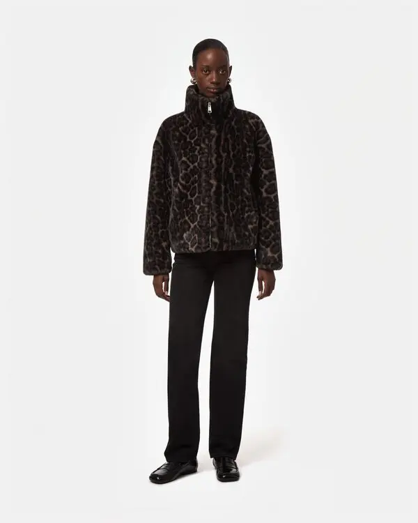 Apparis Brooks Leopard Coat - Dark Leopard