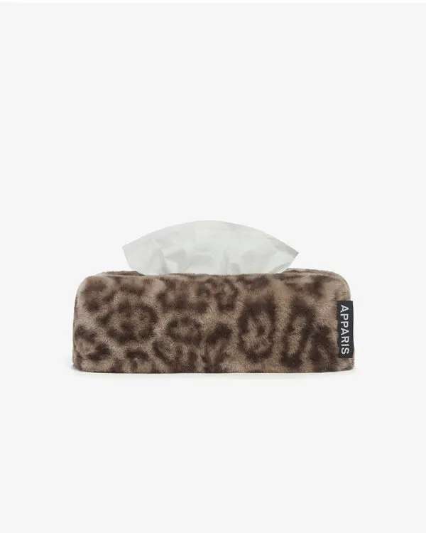 Apparis Davey Leopard Long Tissue Box Cover - Light Leopard