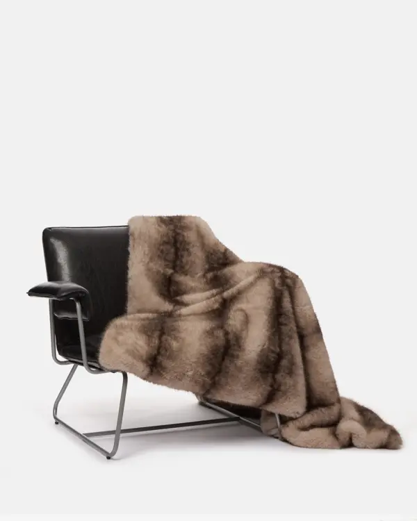 Apparis Brady Mink Blanket - Grey Mink