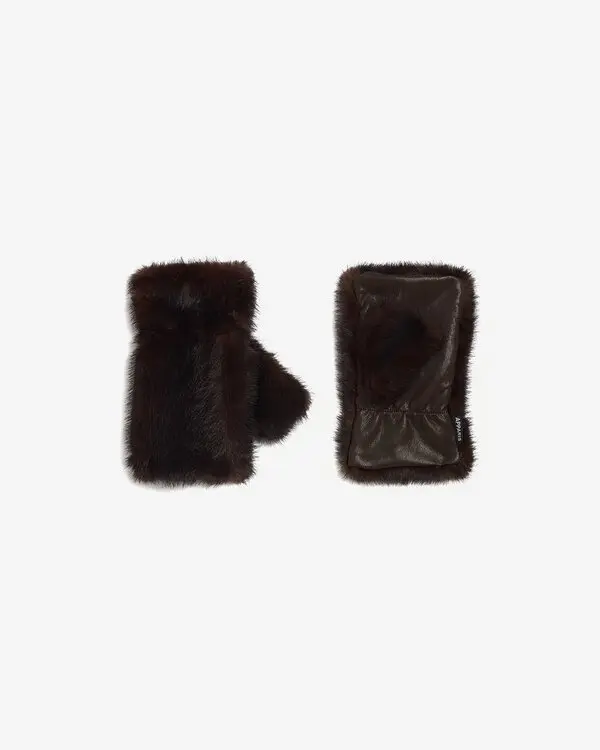 Apparis Harper Fingerless Gloves - Noir/noir Multi