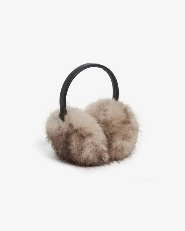 Apparis Esme Mink Earmuffs - Grey Mink