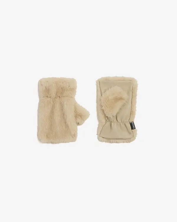 Apparis Harper Fingerless Gloves - Beige/latte Multi