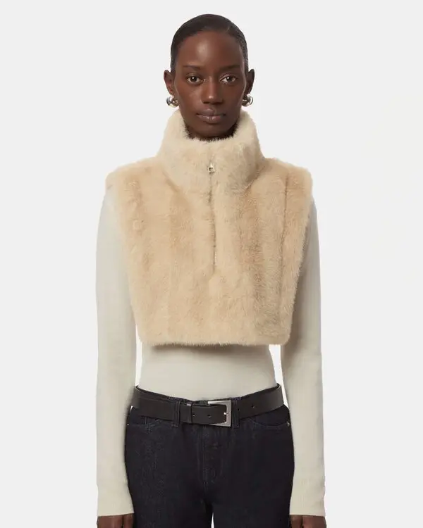 Apparis Jamie Shaved Mink Dickey - Latte Multi