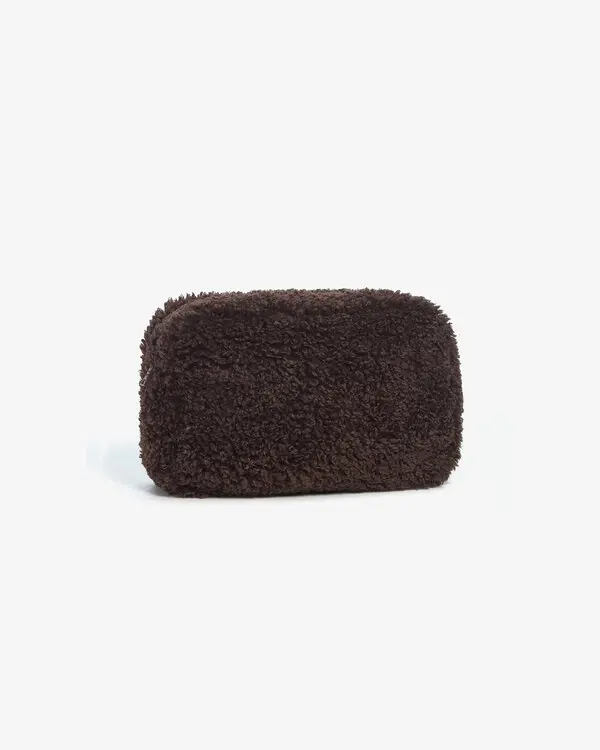 Apparis Jumbo Noor Bouclette Pochette - Brown
