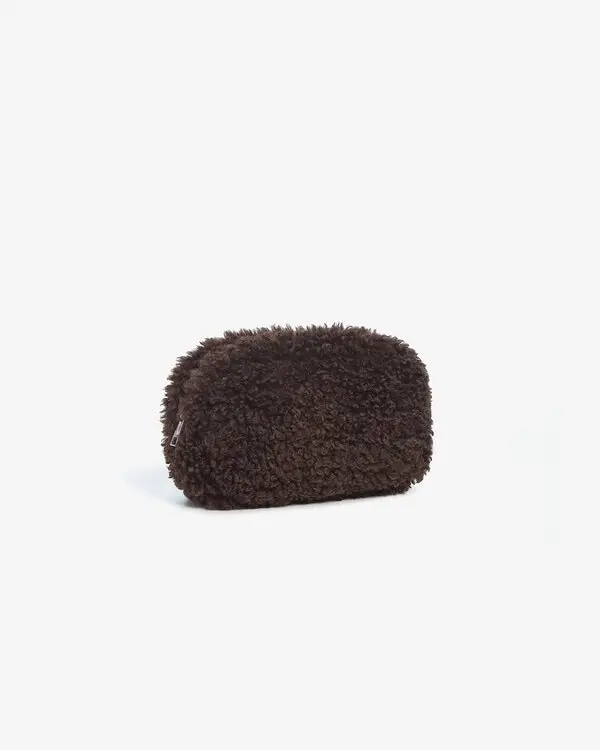 Apparis Noor Bouclette Pochette - Brown