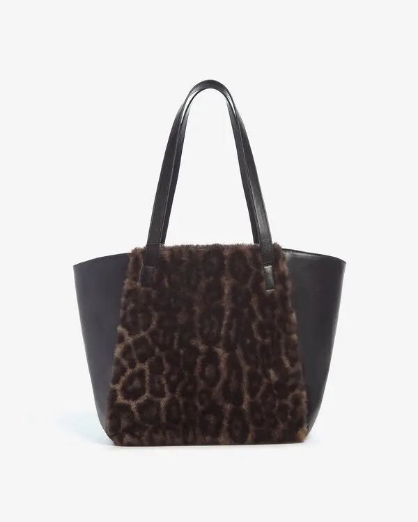 Apparis Rana Tote - Noir/dark Leopard
