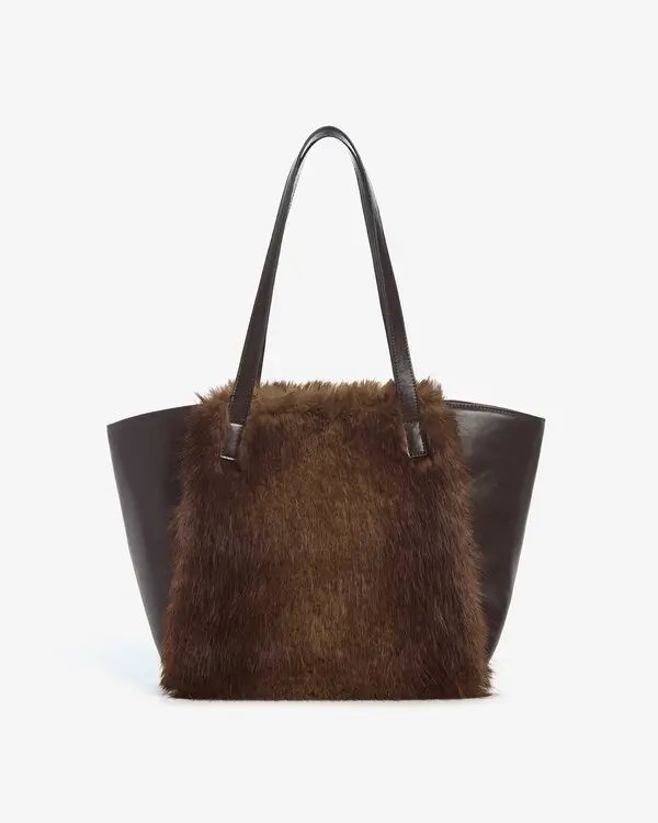 Apparis Rana Mink Tote - Brown/mink