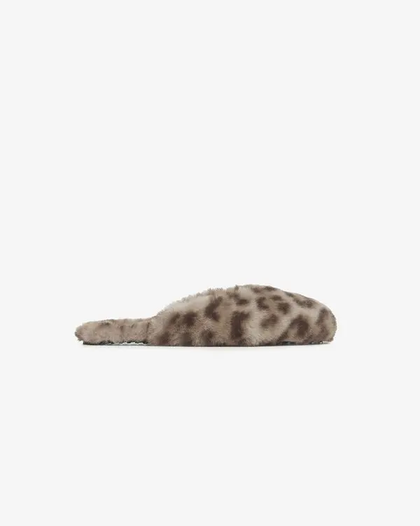 Apparis Demi Leopard Mule Slipper - Light Leopard