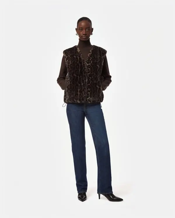 Apparis Lyle Leopard Vest - Dark Leopard