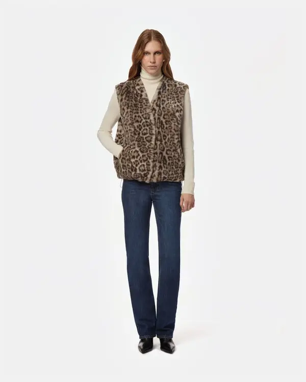 Apparis Lyle Leopard Vest - Light Leopard