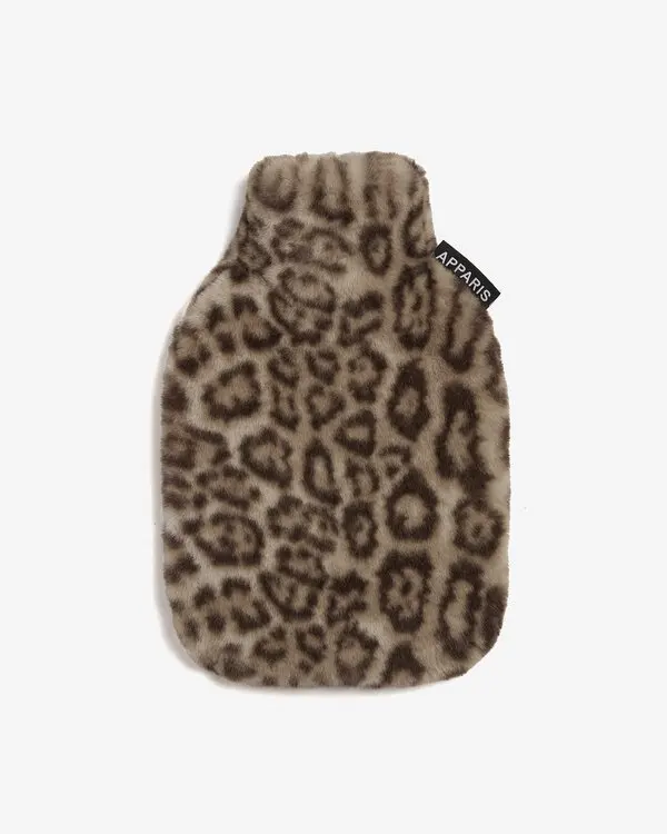 Apparis Meena Leopard Hot Water Bottle