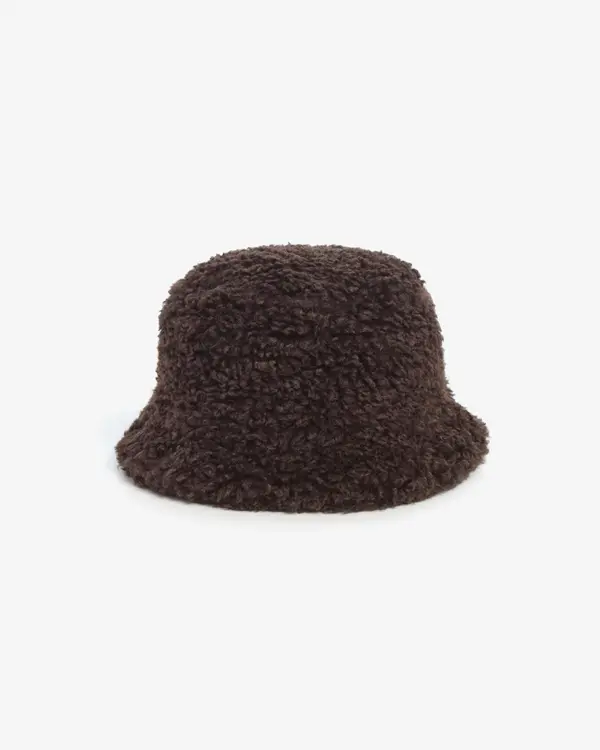 Apparis Amara Bouclette Bucket Hat - Brown