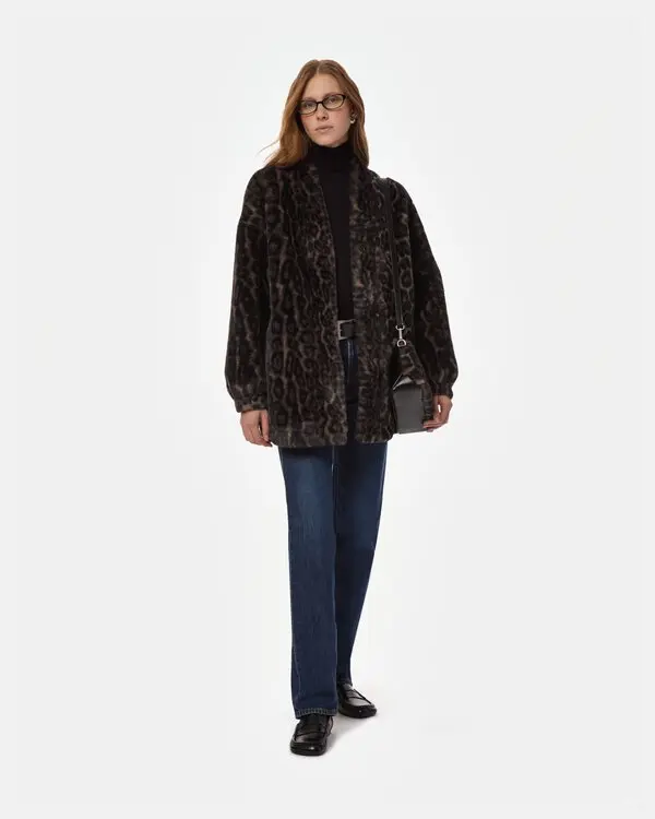 Apparis Jane Leopard Coatigan