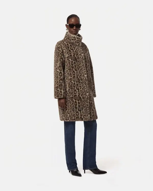 Apparis Blair Leopard Coat - Light Leopard