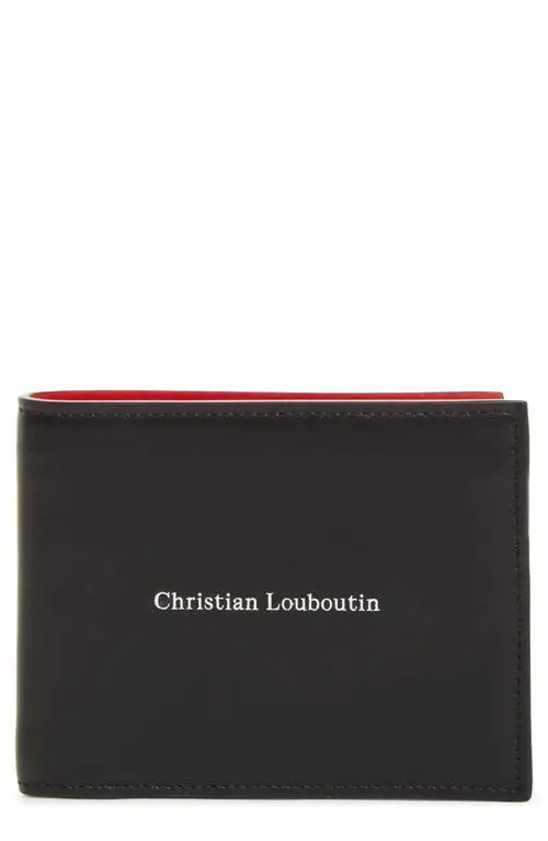 CHRISTIAN LOUBOUTIN Canopy Bifold Leather Wallet - Bk01 - Black