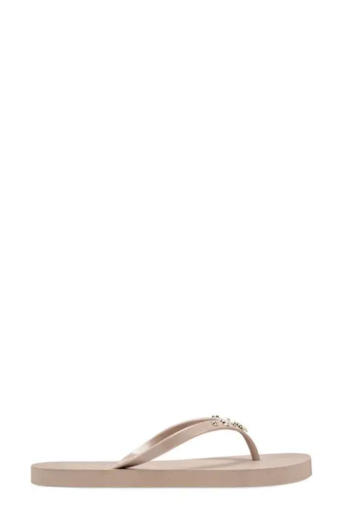 Karl Lagerfeld Paris Zimia Button Flip Flop - Clay