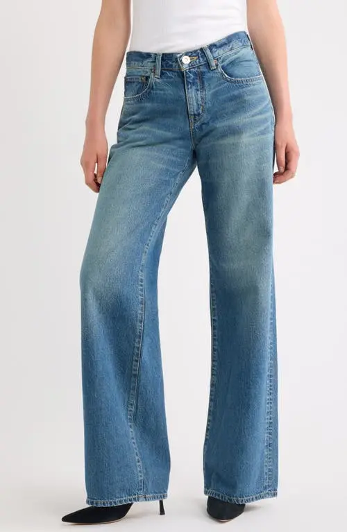 Moussy Vintage Wide Leg Jeans - Blue