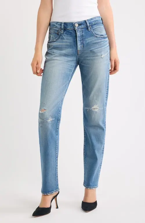 Moussy Vintage Bridgeville Slim Straight Jeans - Blue