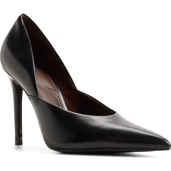 Aldo Savaana Pointed Toe Faux Leather Pump - Black