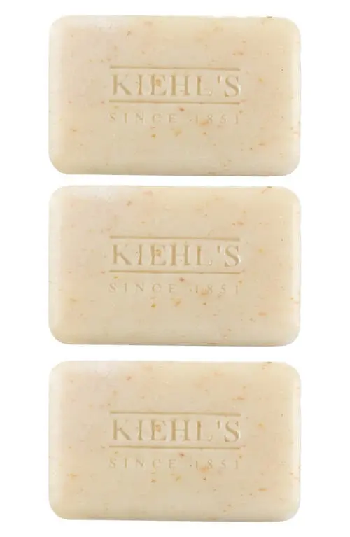 KIEHL'S SINCE 1851 Ultimate Body Scrub Soap Trio $60 Value - Natural