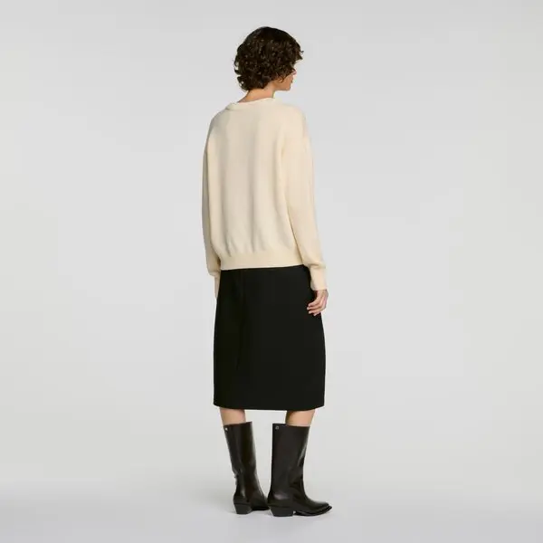 Sandro 2-in-1 Wool And Cashmere Jumper