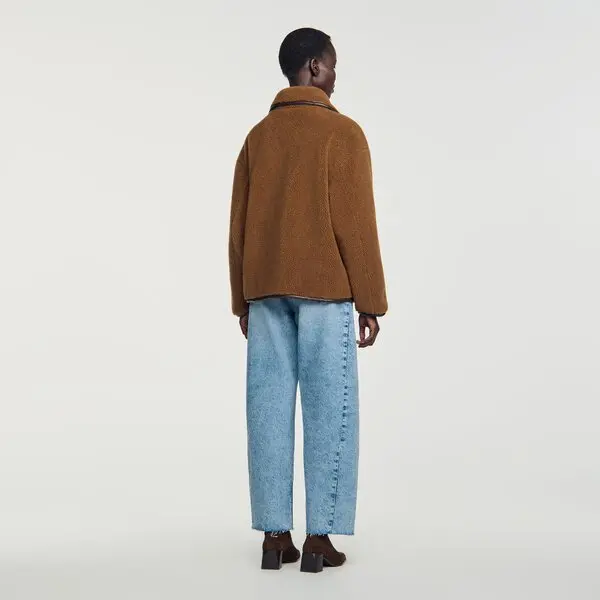 Sandro Short Faux Fur Coat