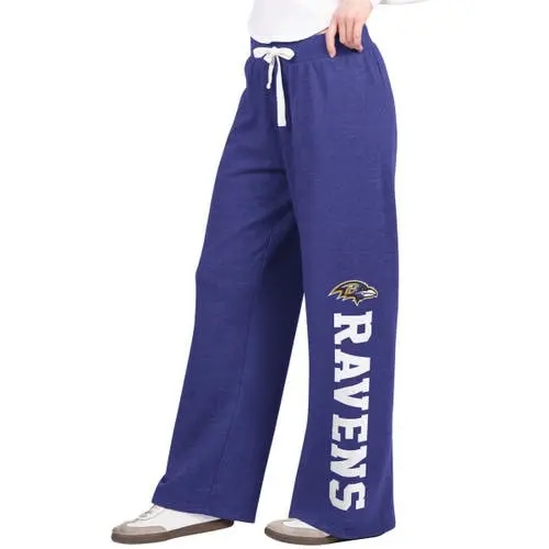 STARTER Baltimore Ravens Field Wide Leg Sweatpants