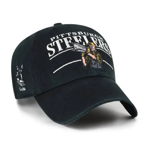 '47 47 Pittsburgh Steelers Throwback Graphic Adjustable Cap - Black