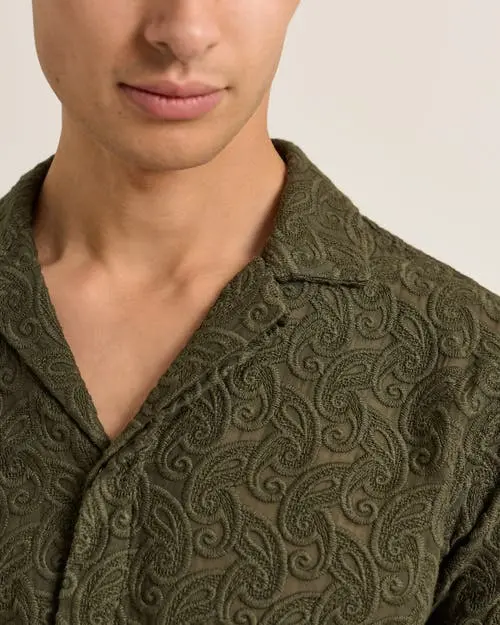 Orlebar Brown Maitan Broderie Relaxed-fit Shirt