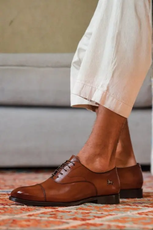 CAVALINHO Cavalo Lusitano Leather Toe Cap Oxford Shoes